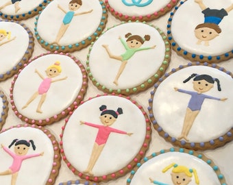 Gymnastics cookies | Etsy