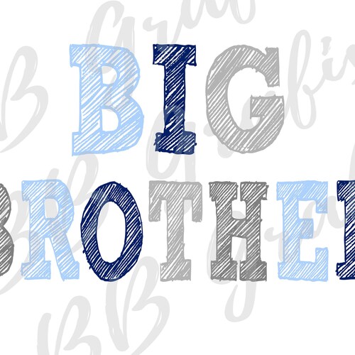 Big Brother PNG Big Brother Sublimation Design Download Big | Etsy