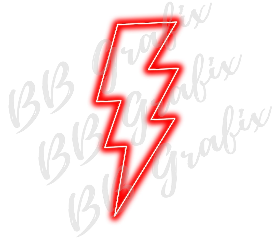 Digital Png File Neon Red Lightning Bolt Strike Printable Iron on ... Digital Png File Neon Red Lightning Bolt Strike Printable Iron on ...