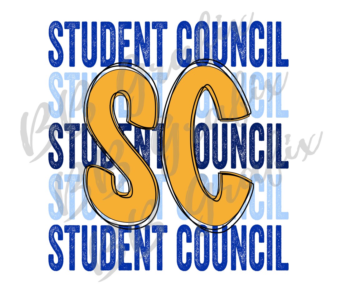 Digital Png File Student Council Stacked Back to School Printable ...