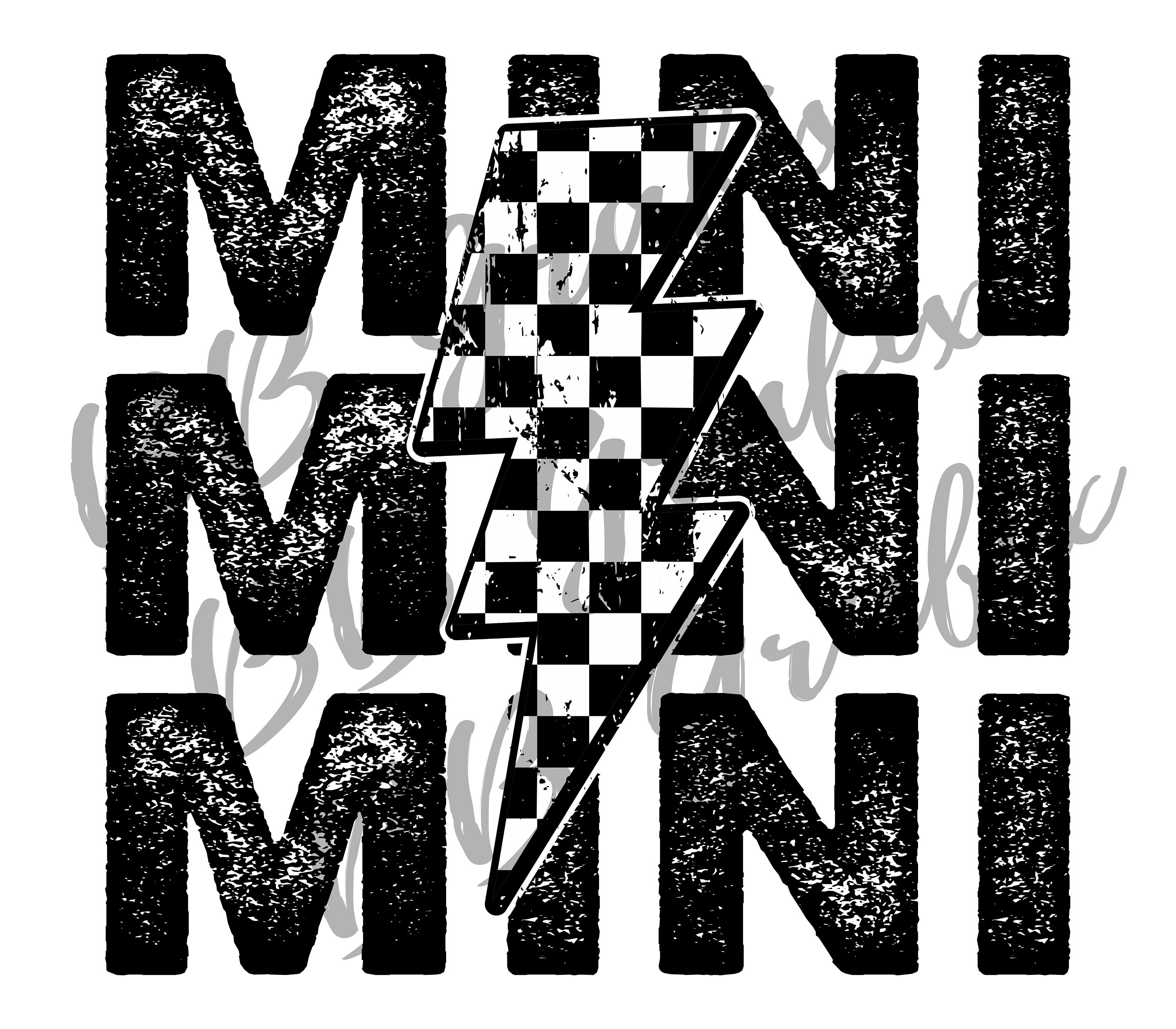 Digital Png File Race Mini Stacked Distressed Checker Lightning Bolt ...