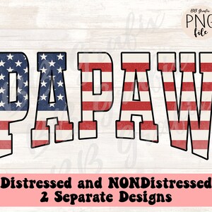 Digital Png File Papaw Distressed Patriotic Independence Day 4th of ...
