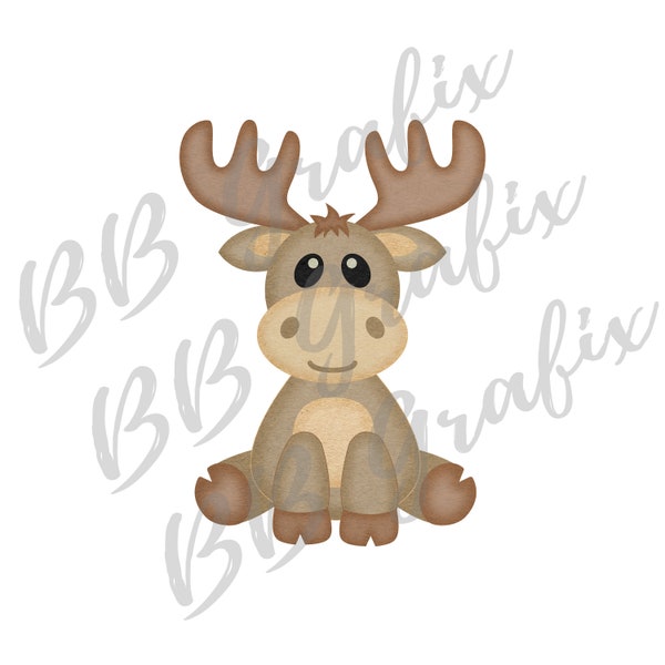 Baby Moose - Etsy