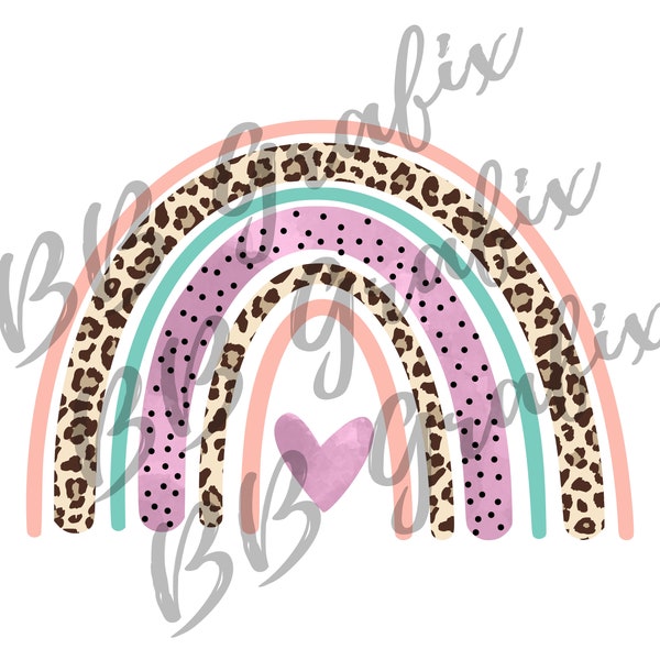 Rainbow Leopard - Etsy