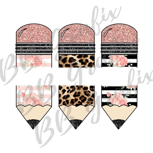 Back to School Png Leopard Pencil Png Teacher Clipart - Etsy