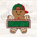 Digital Png File Gingerbread Man Boy Ball Cap Hat Kids Cute Printable ...