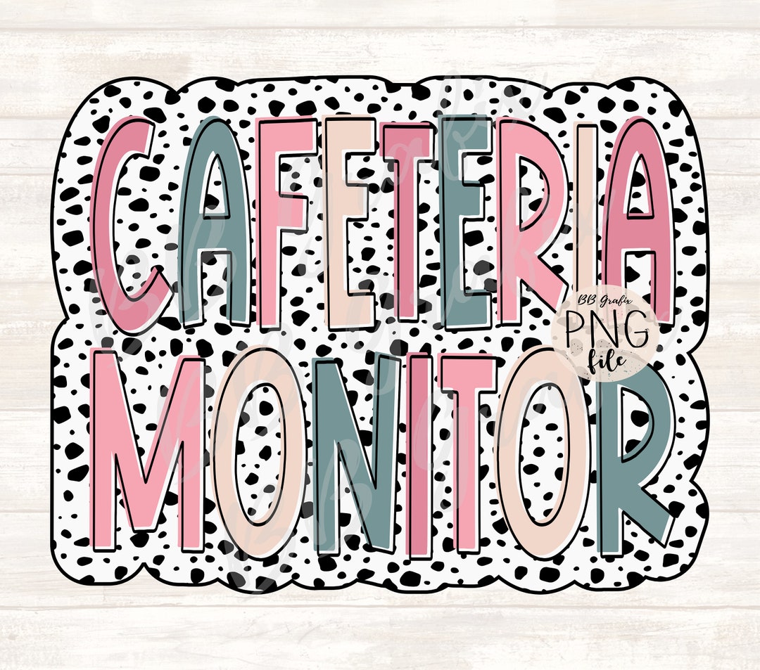 Digital Png File Cafeteria Monitor Back to School Dalmatian Printable ...