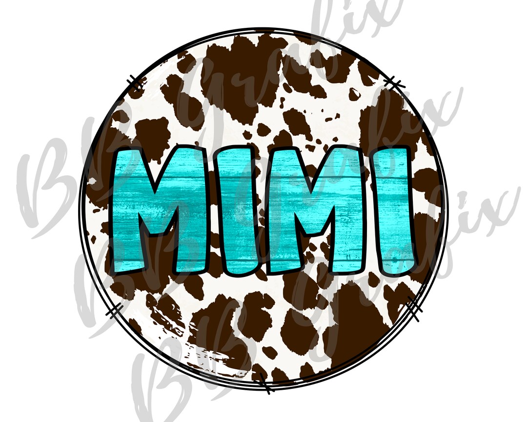 Digital Png File Mimi Cow Hide Print Southern Farm Cowhide Clip Art ...