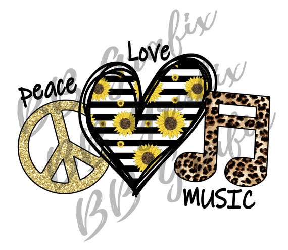 Peace Love Music Backgrounds