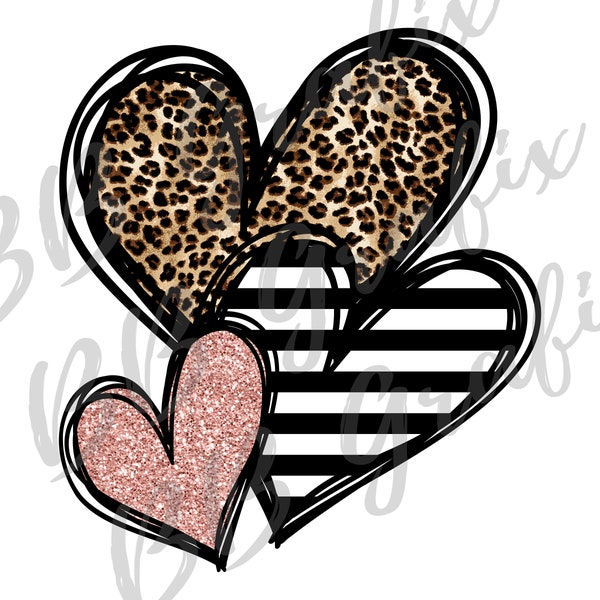 Heart Trio Wall Art - Etsy