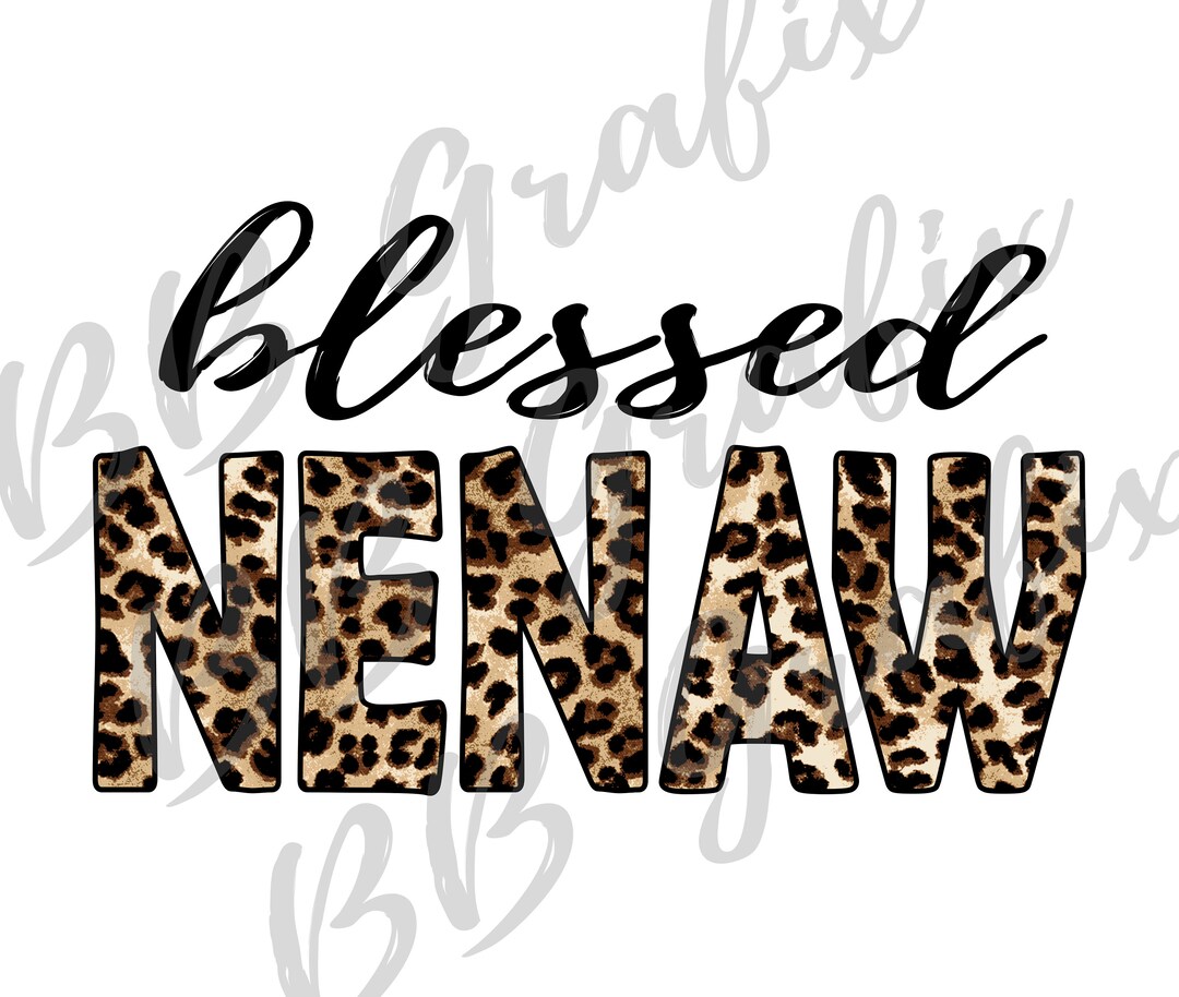 Digital Png File - Blessed Nenaw Leopard Cheetah - Clip Art ...