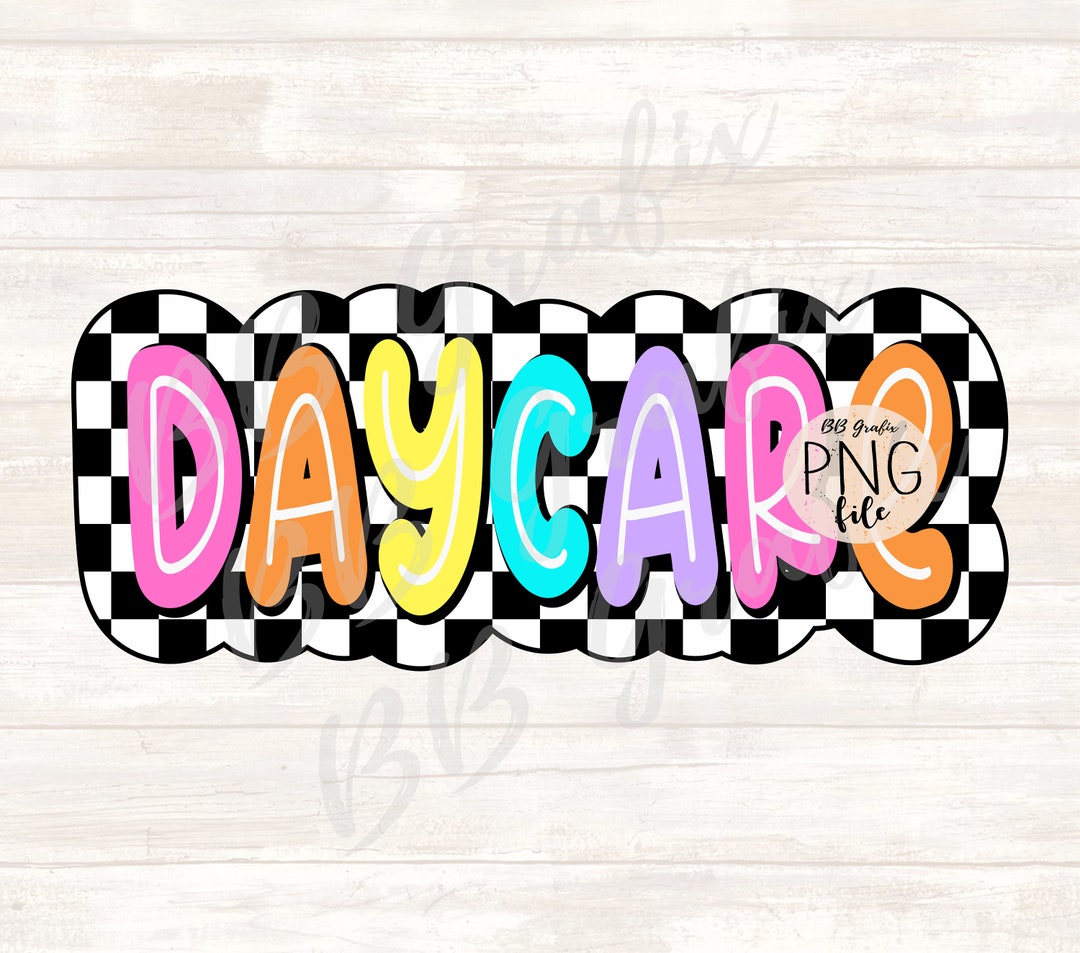 Digital Png File Daycare Checker Girl Pink Checkered Printable ...