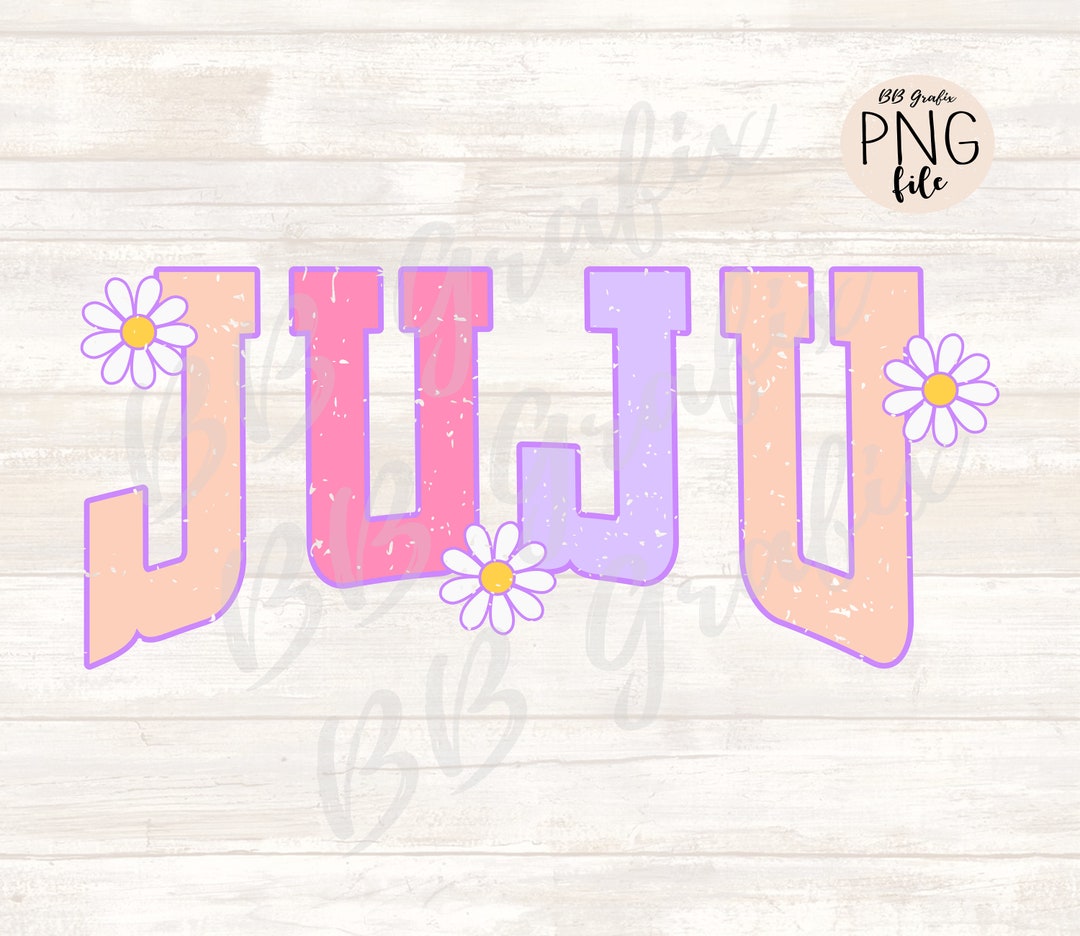 Digital Png File Juju Distressed Daisy Clip Art Printable Waterslide ...