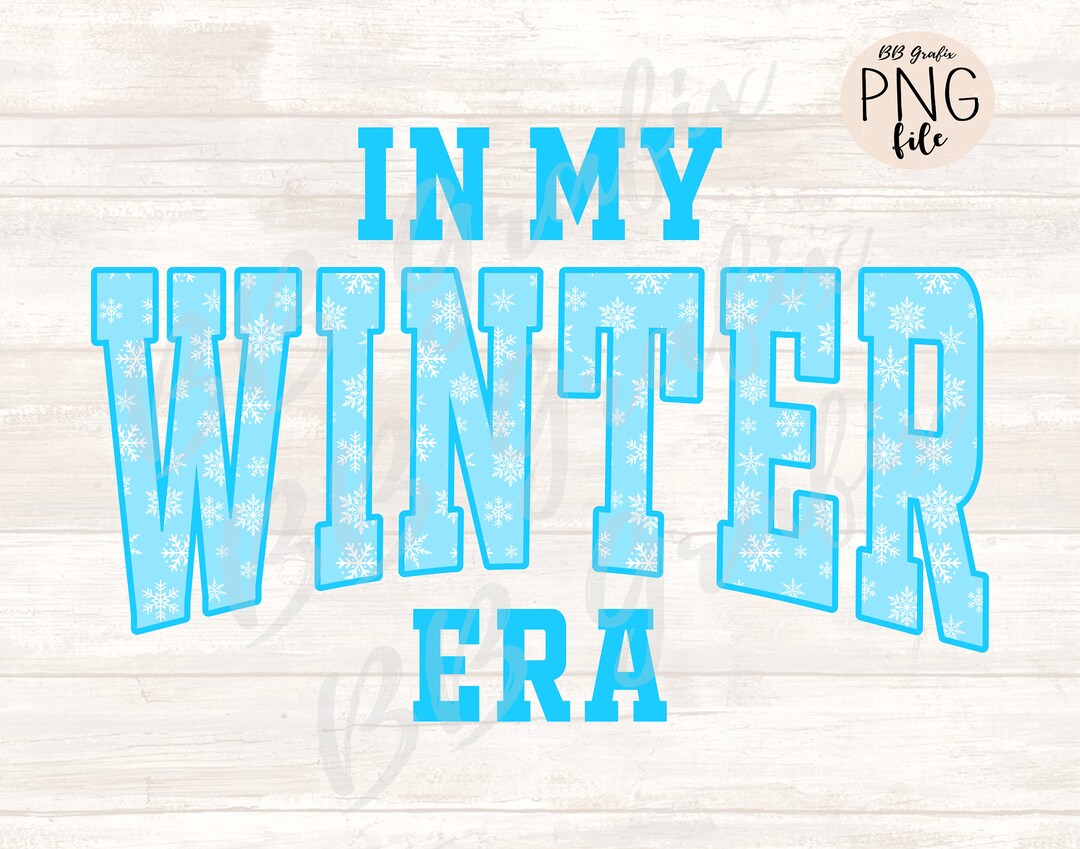 Digital Png File in My Winter Era Distressed Snowflake Printable ...