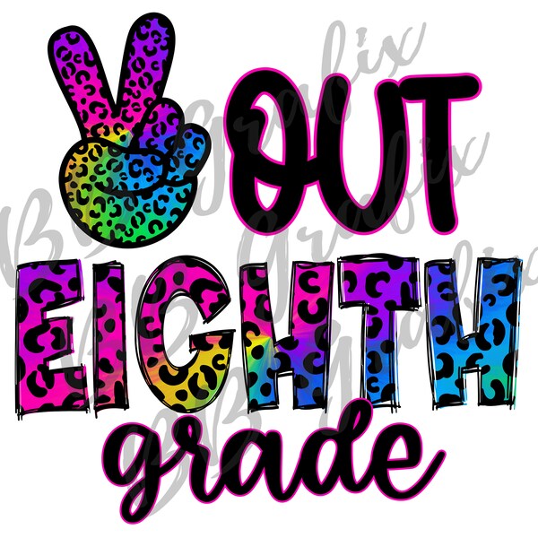 Peace Out Eighth Grade - Etsy