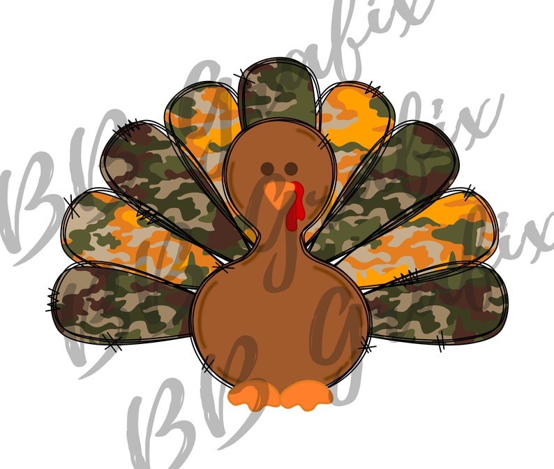 Digital Png File Turkey Army Camouflage Camo Thanksgiving Boy - Etsy