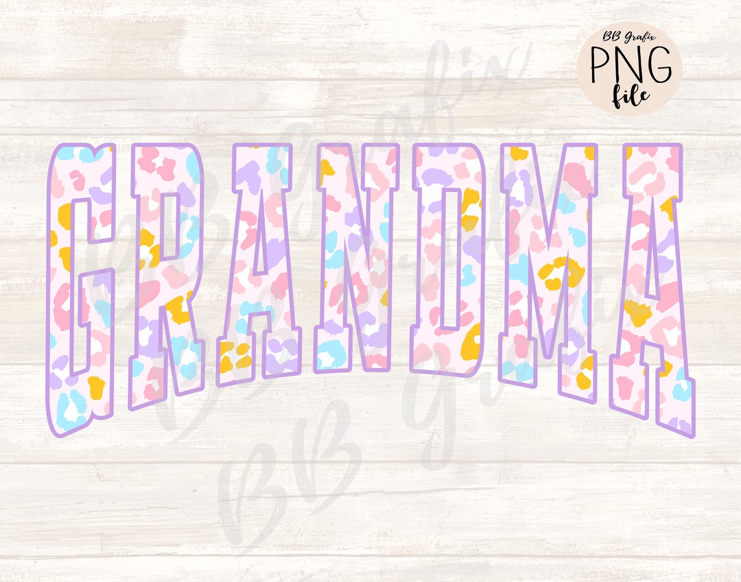 Digital Png File Grandma Cheetah Leopard Spring Printable Clip Art ...
