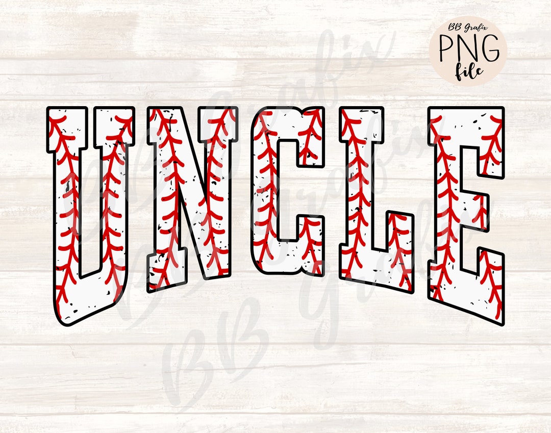 Digital Png File Uncle Baseball T-ball Distressed Printable Clip Art ...