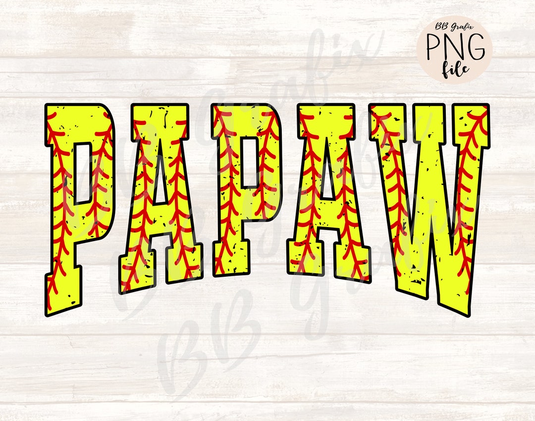 Digital Png File Papaw Softball Distressed Printable Clip Art ...