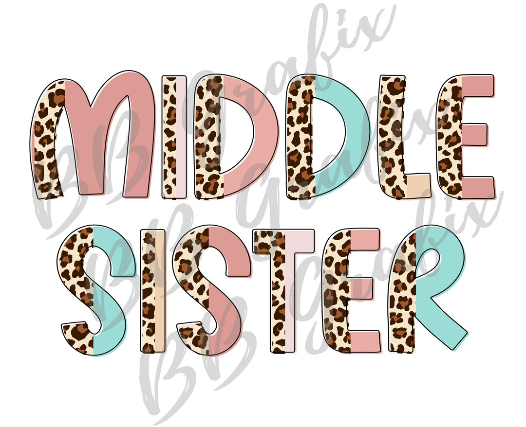 Digital Png Datei Middle Sister Big Sibling Half Leopard Gepard Blush ...
