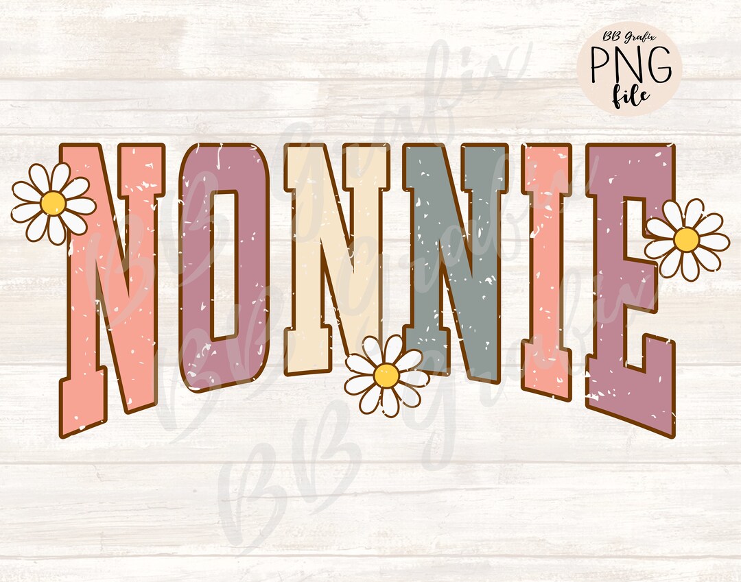 Digital Png File Nonnie Distressed Daisy Clip Art Printable Waterslide ...