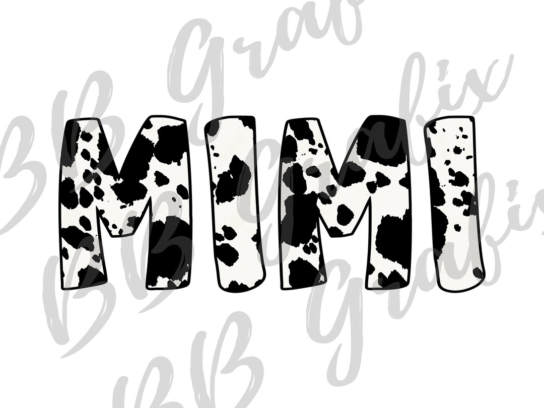Digital Png File Mimi Cow Hide Print Southern Cowhide Clip Art ...