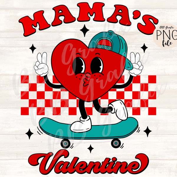 Boy Mama Valentine Png - Etsy