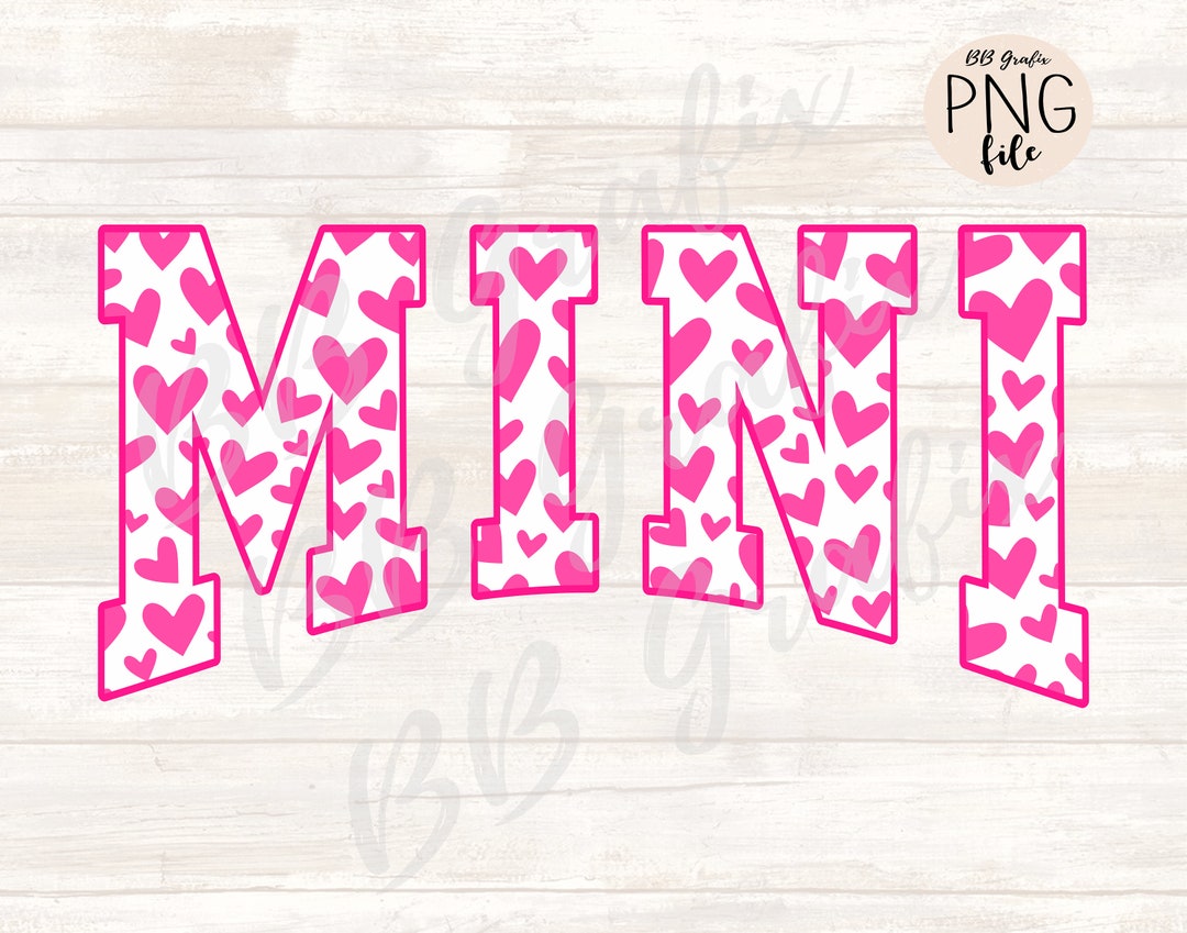 Digital Png File Mini Hearts Valentine's Day Printable Sublimation Dtg ...