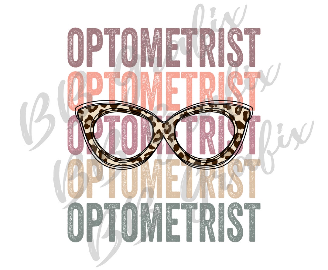 Digital Png File Optometrist Eye Glasses Stacked Cheetah Leopard ...