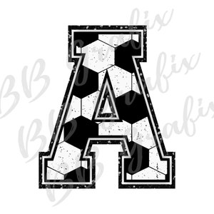Digital Png Files Alphabet Letter A-Z 26 Letter Soccer Clip Art ...