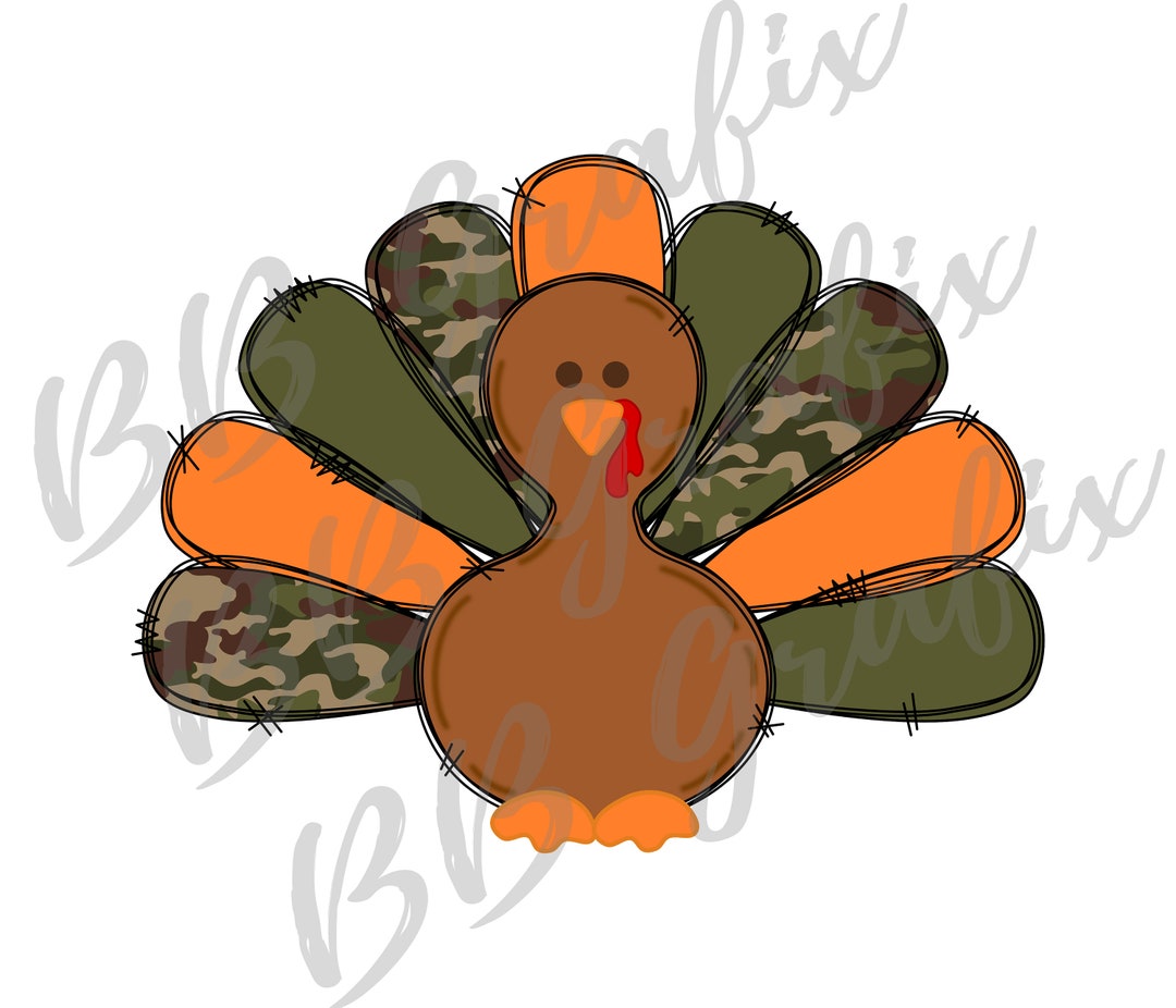Digital Png File Turkey Army Camouflage Camo Thanksgiving Boy Fall ...