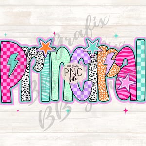 Digital Png File Principal Star Lightning Bolt Checker Dalmatian Doodle ...