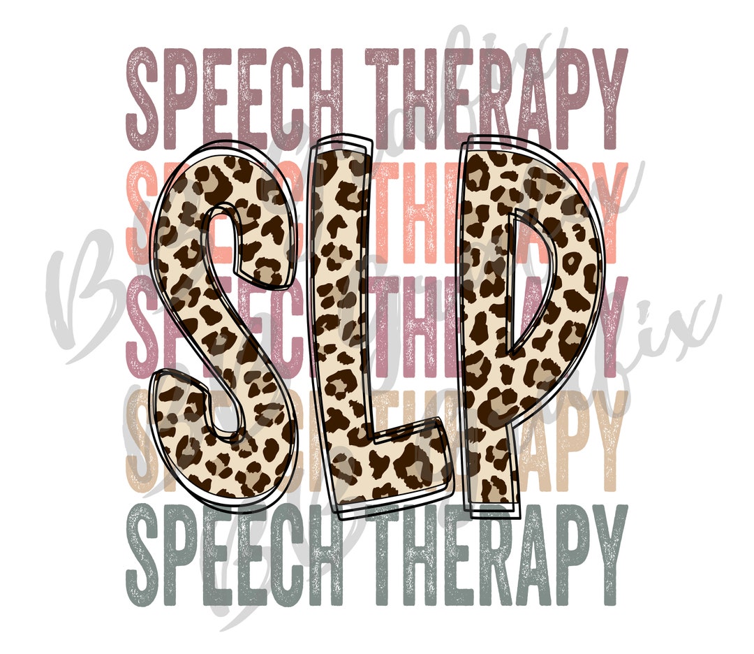 Digital Png File Speech Therapy Stacked Cheetah Leopard Back to School ...