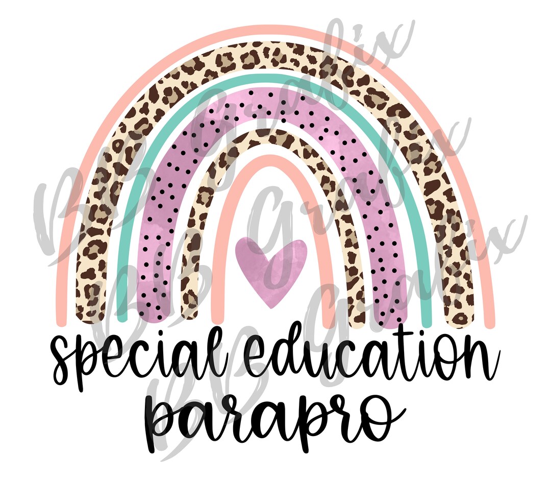 Digital Png File Special Education Parapro Rainbow Leopard Cheetah ...