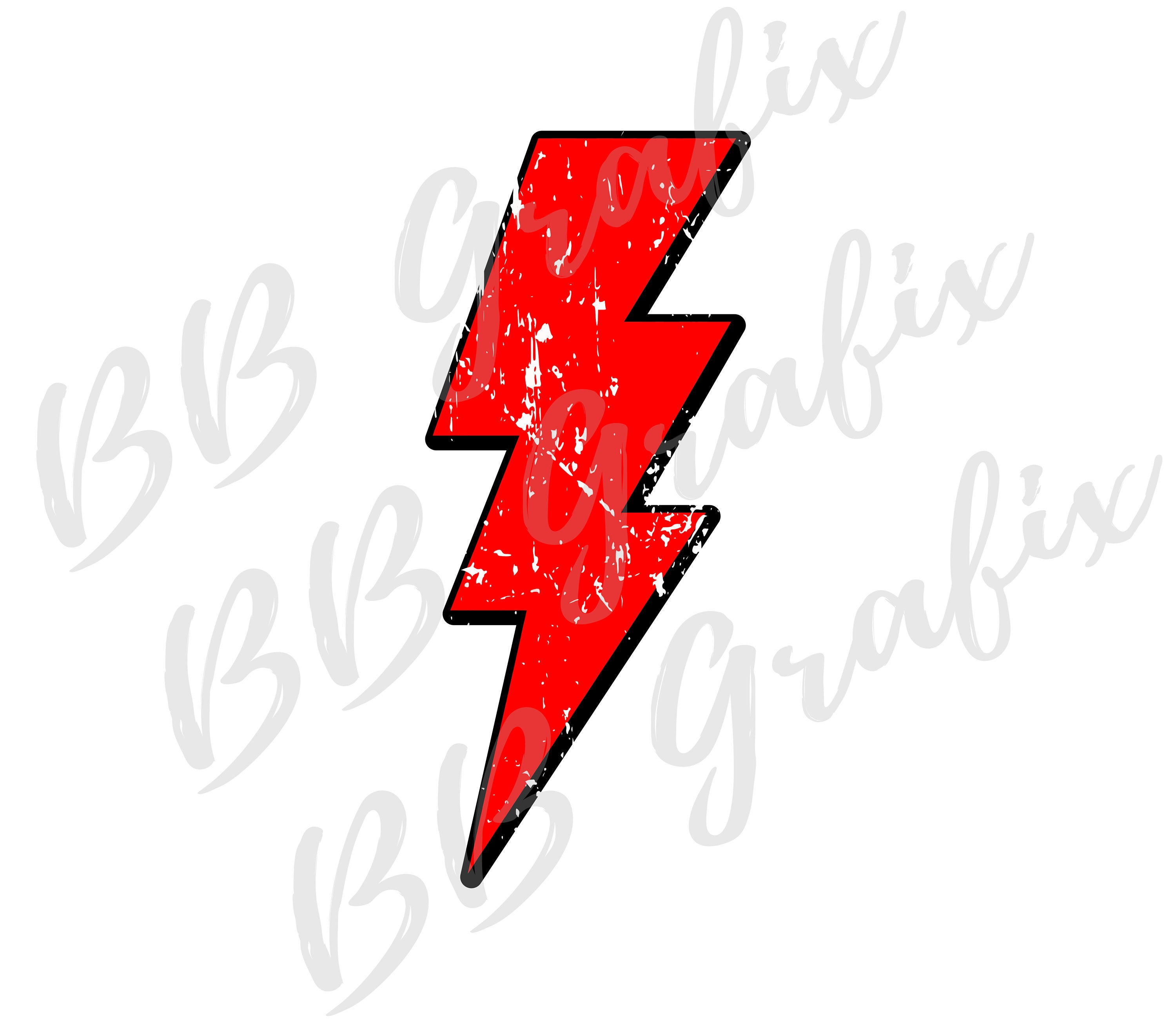 Red Lightning Bolt Clipart