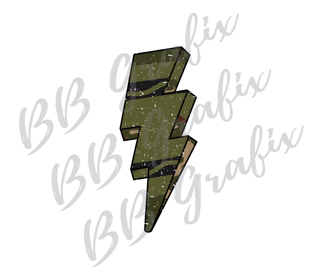 Digital Png File Crayon Lightning Bolt Distressed Came - Etsy