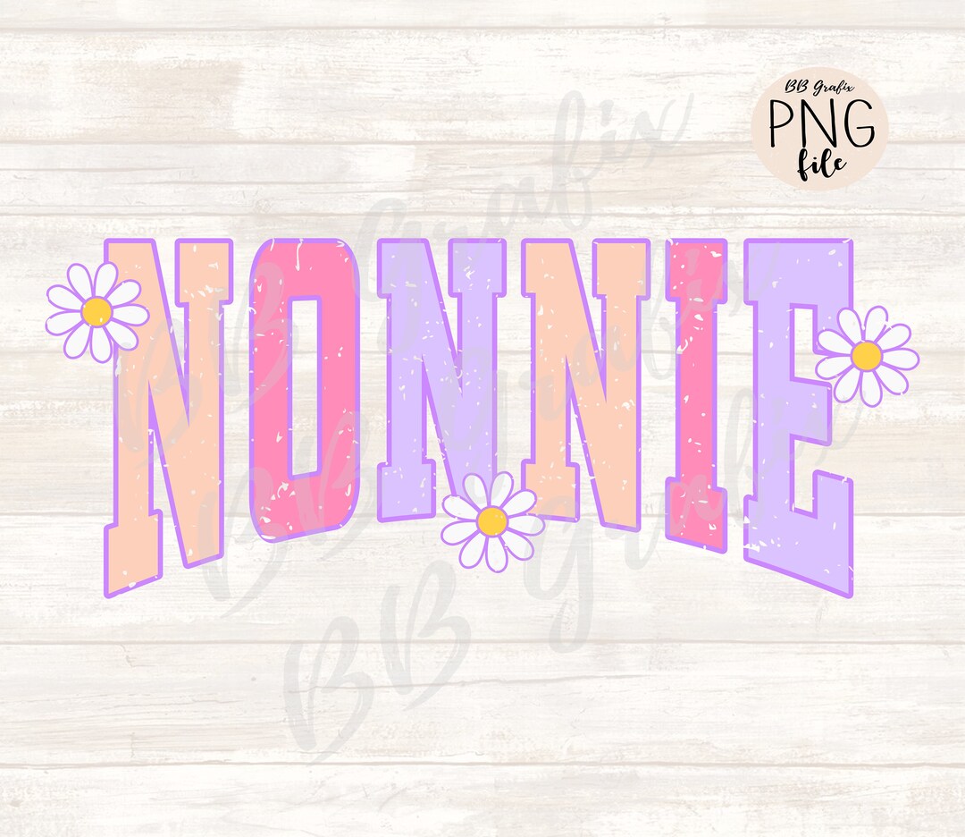 Digital Png File Nonnie Distressed Daisy Clip Art Printable Waterslide ...