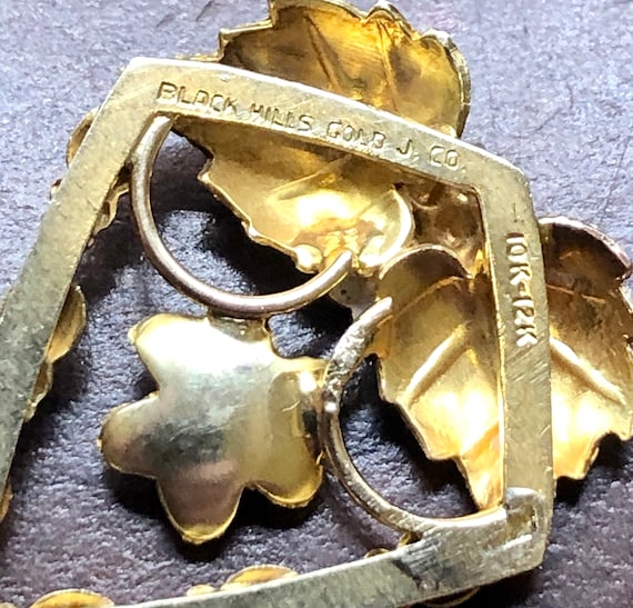 Vintage JCO 12K & 10K Black Hills Gold Pendant - Gem Vintage JCO 12K & 10K Black Hills Gold Pendant - Gem