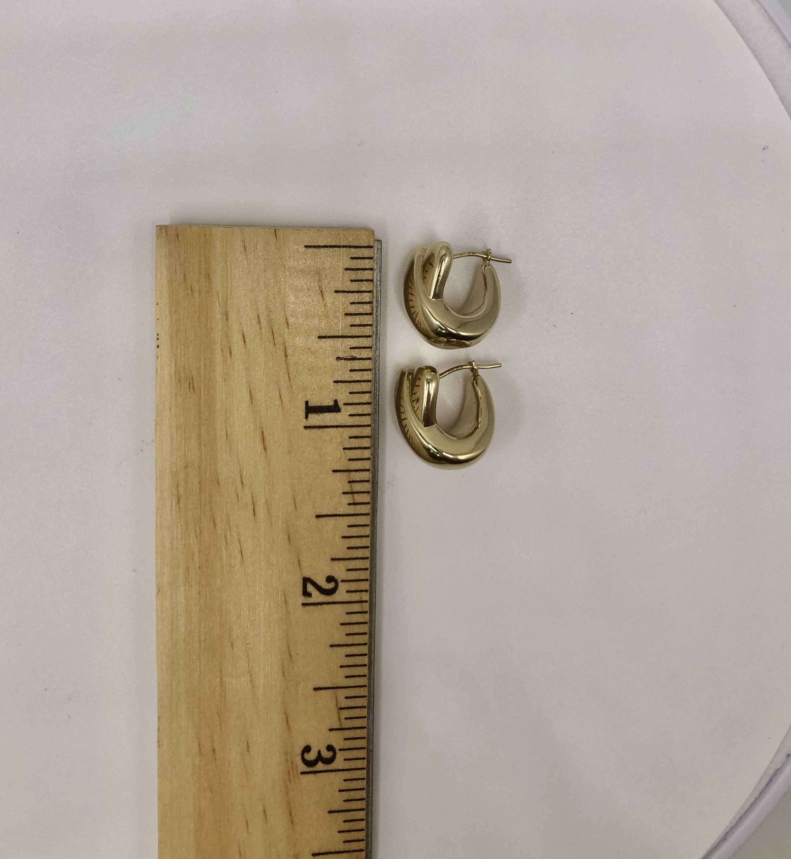 Vintage 14K Gold Peter Brams Design Huggie Earrings - Etsy