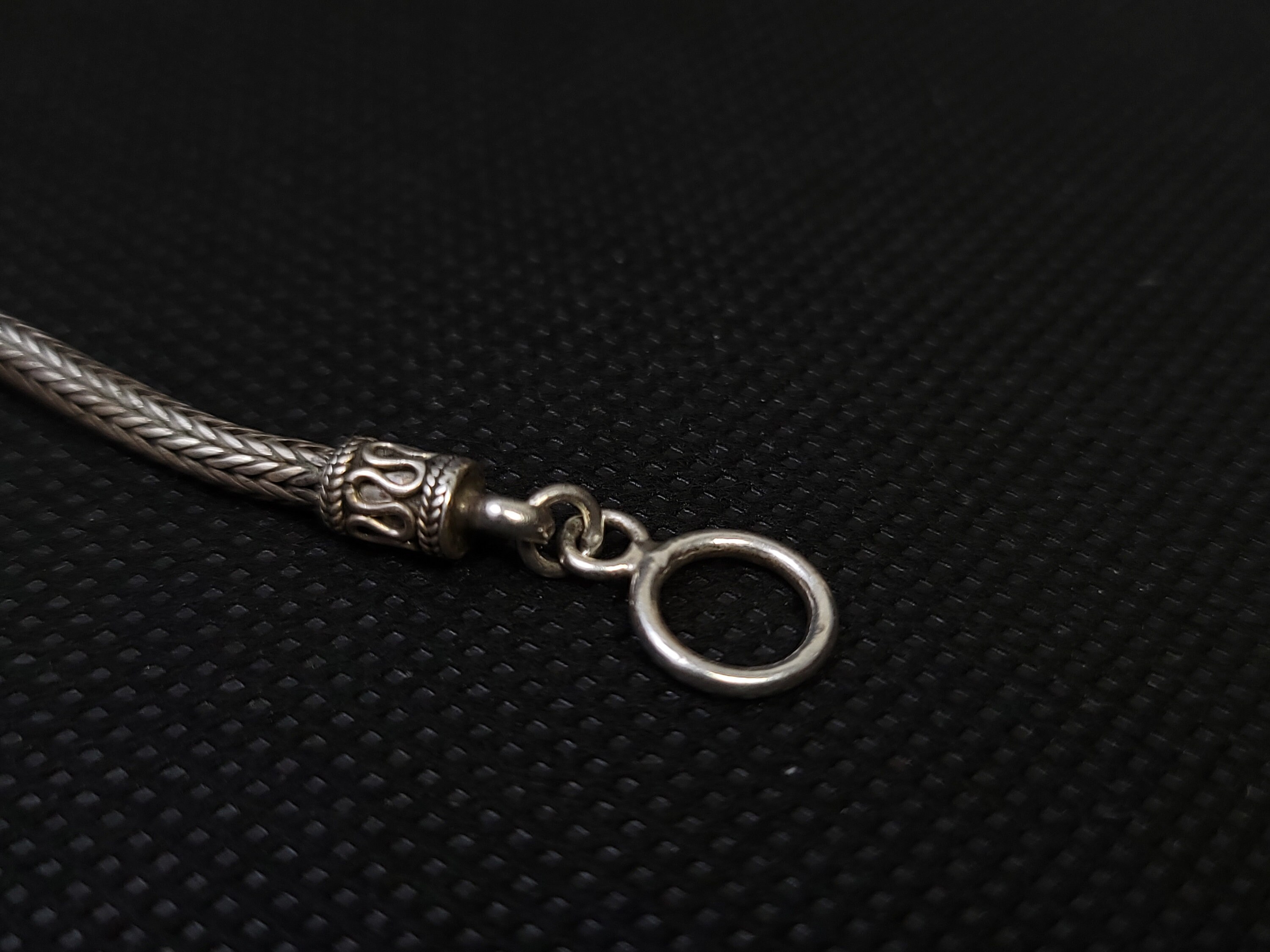 Vintage Sterling Silver Foxtail Link Bracelet - Etsy
