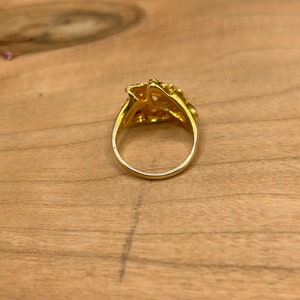 Vintage Stamper 10k Black Hills Gold Ring - SIZE 4 - Etsy