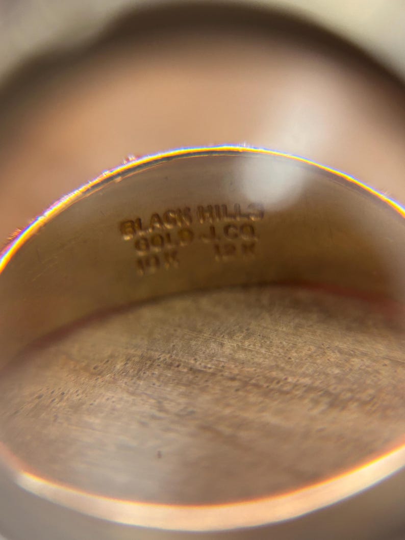 VINTAGE J. Co. 10k Black Hills Gold Ring - SIZE 5 3/4 - Etsy