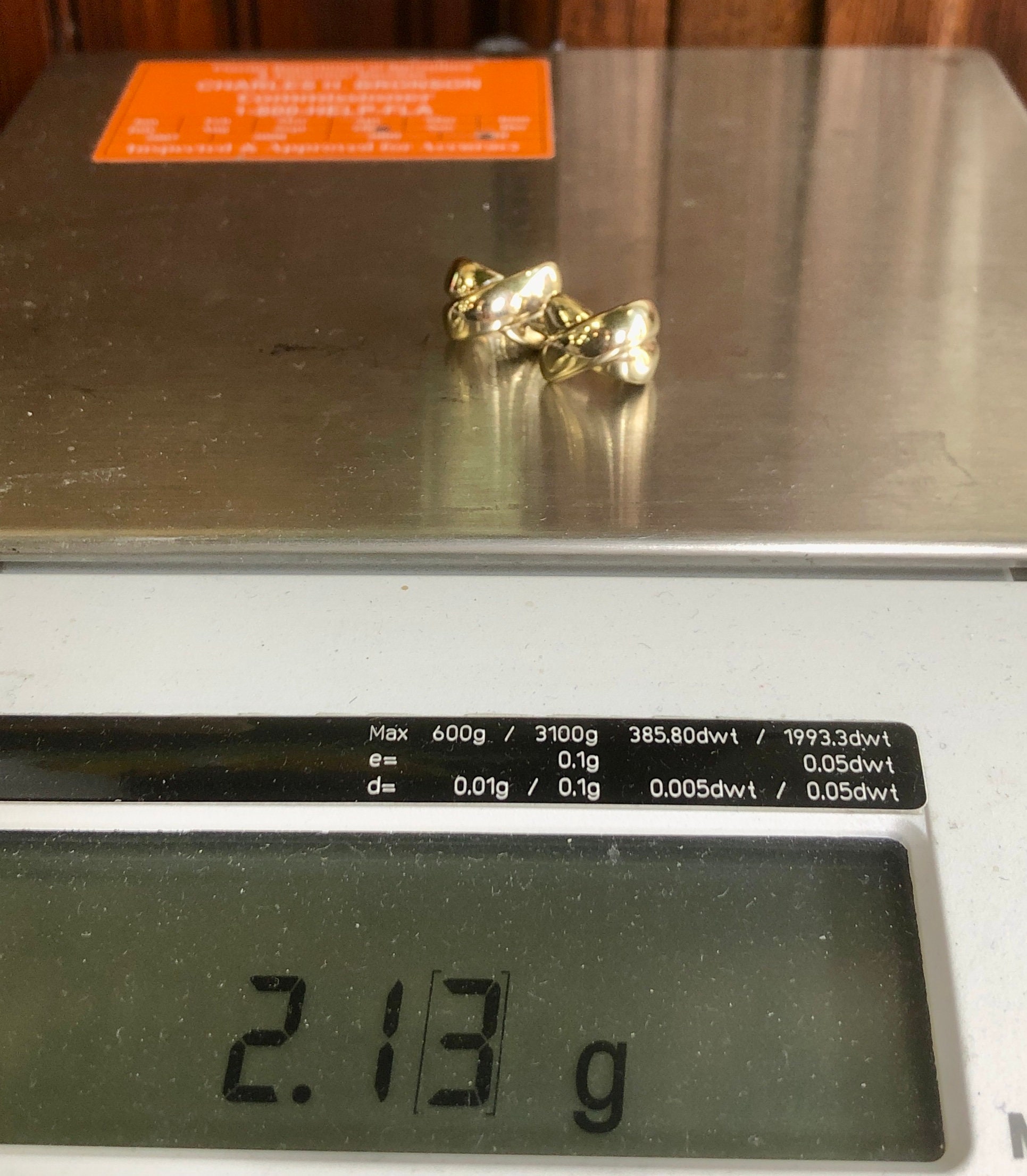 Vintage 14K Gold Peter Brams Design Huggie Earrings - Etsy