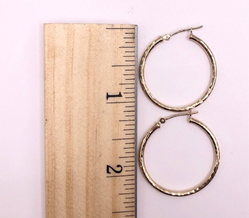 Vintage Ralph Lauren 10K Gold Hoop Earrings 28mm - Etsy