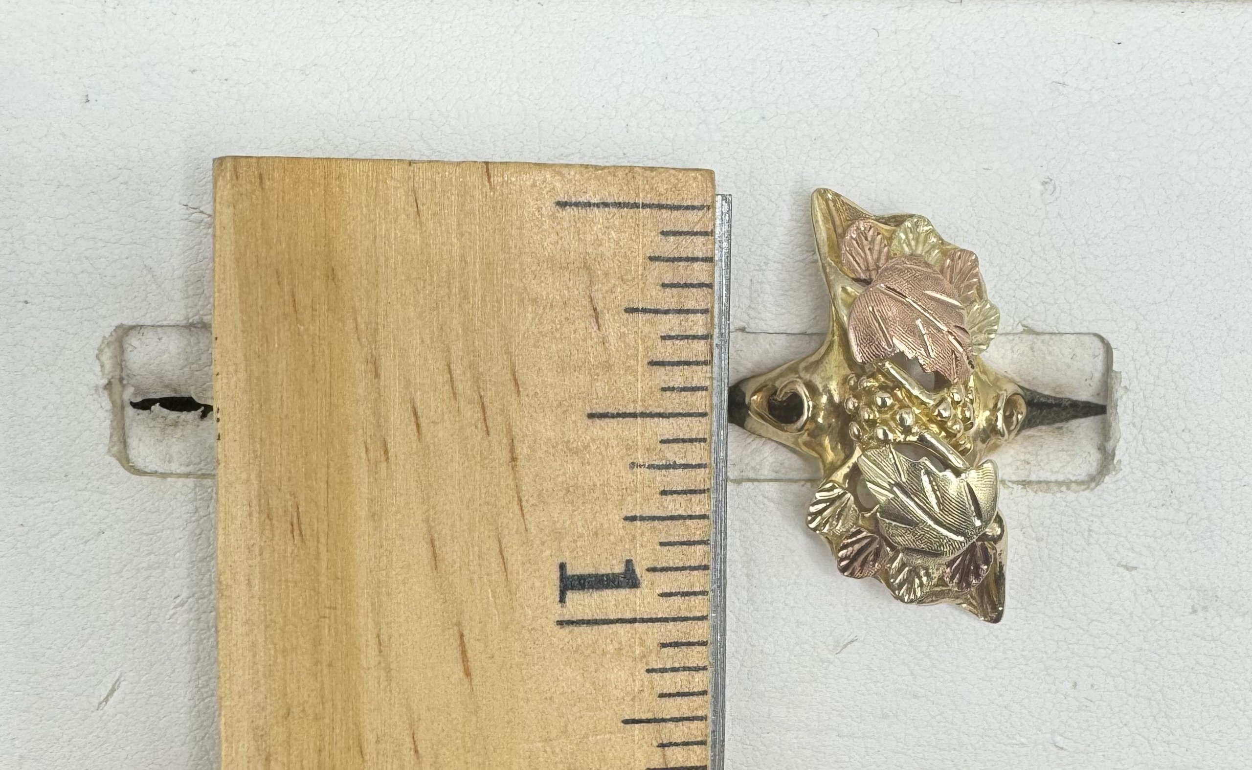 Magnificent Vintage 10K Black Hills Gold Ring - Stamper - LARGE - SIZE ...