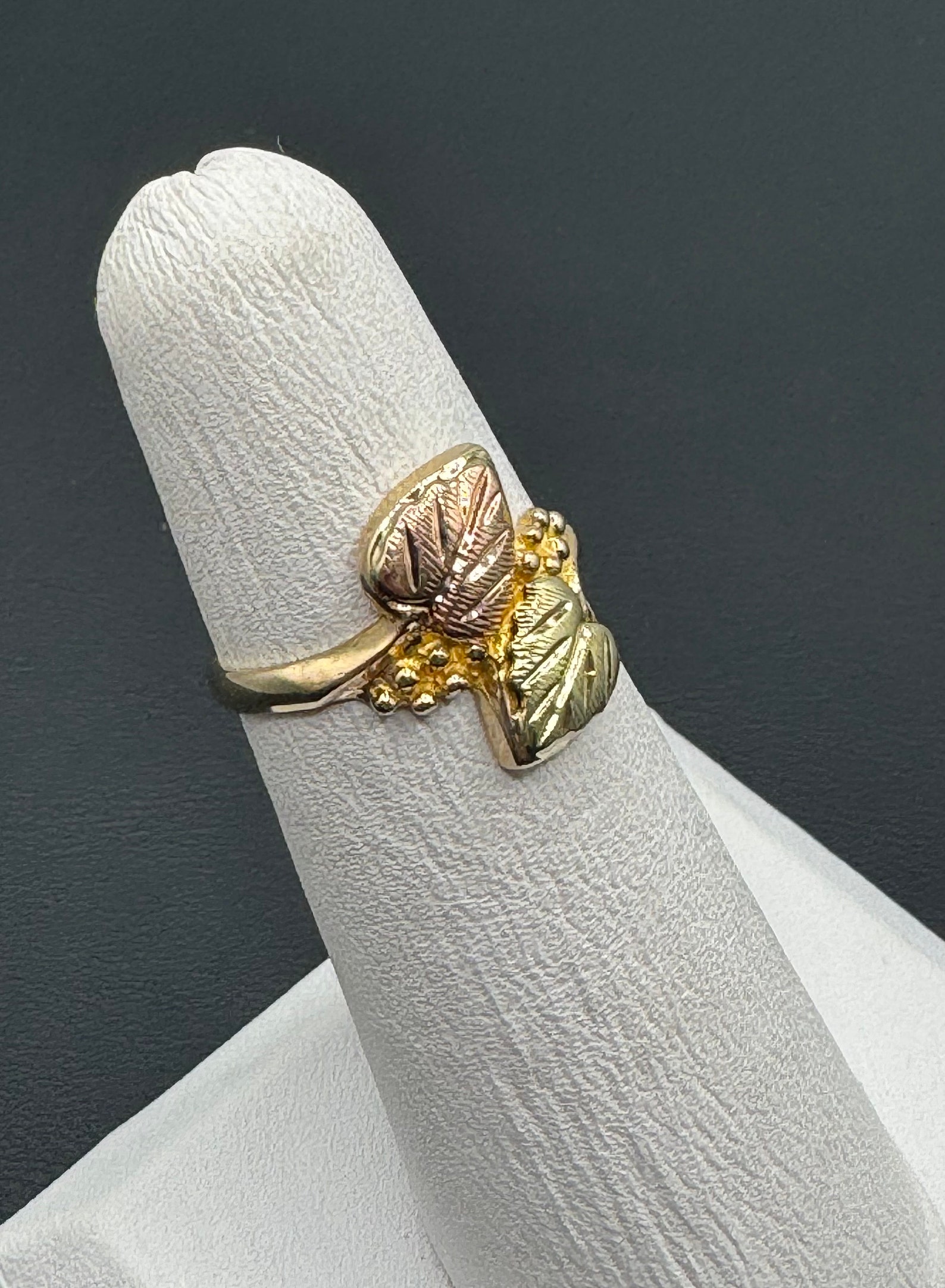 Vintage JCO Stamped 12K and 10K Black Hills Gold Ring - SIZE 5 3/4 - Etsy