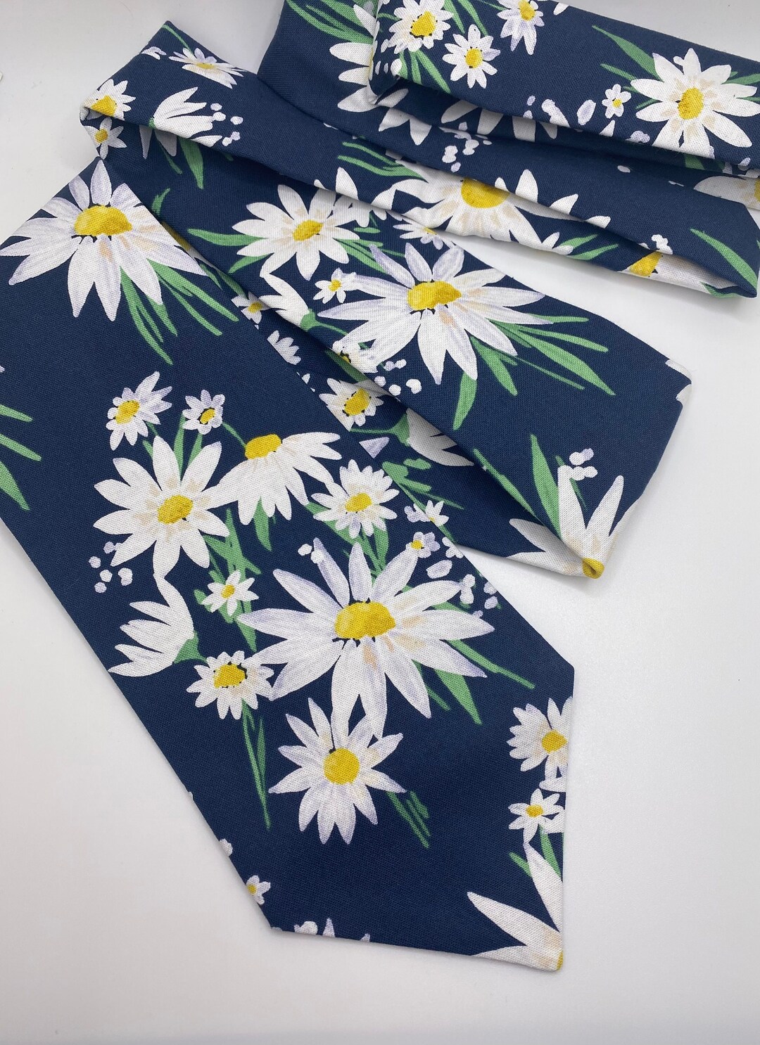 Daisy Tie-daisy Print-daisy Necktie-skinny Tie-floral Tie-classic Tie ...