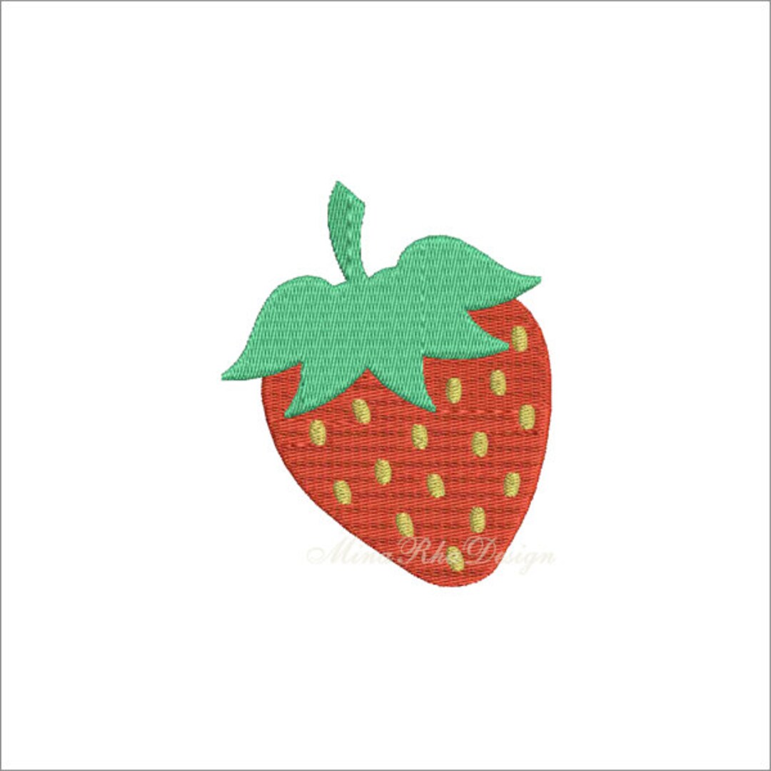 Strawberry Embroidery Design Instant Download - Etsy