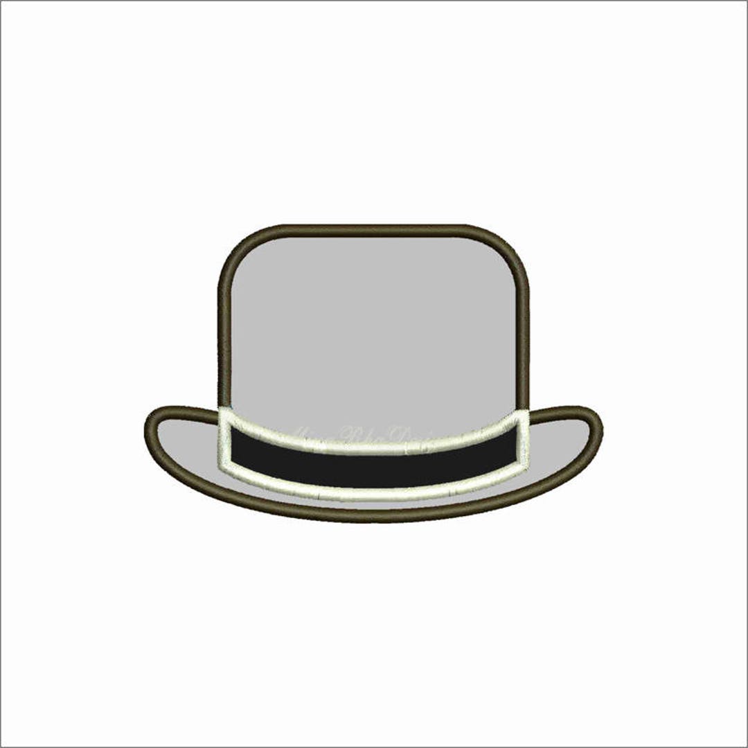MR Top Hat Applique Machine Embroidery Design Instant Download - Etsy