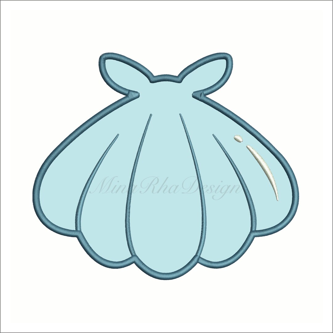 Sea Shell Applique Designs Instant Download - Etsy
